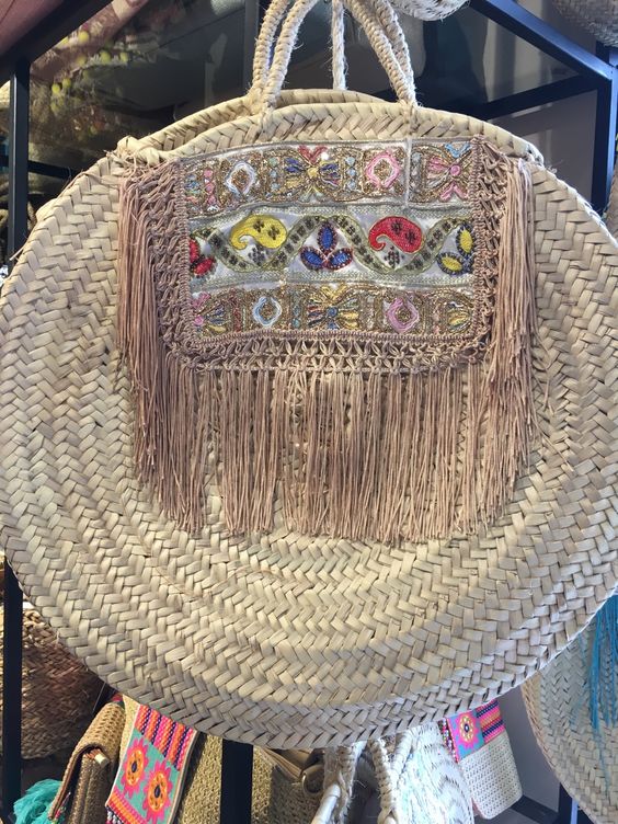 Bolso de Mimbre Redondo - Bolsos de Mimbre